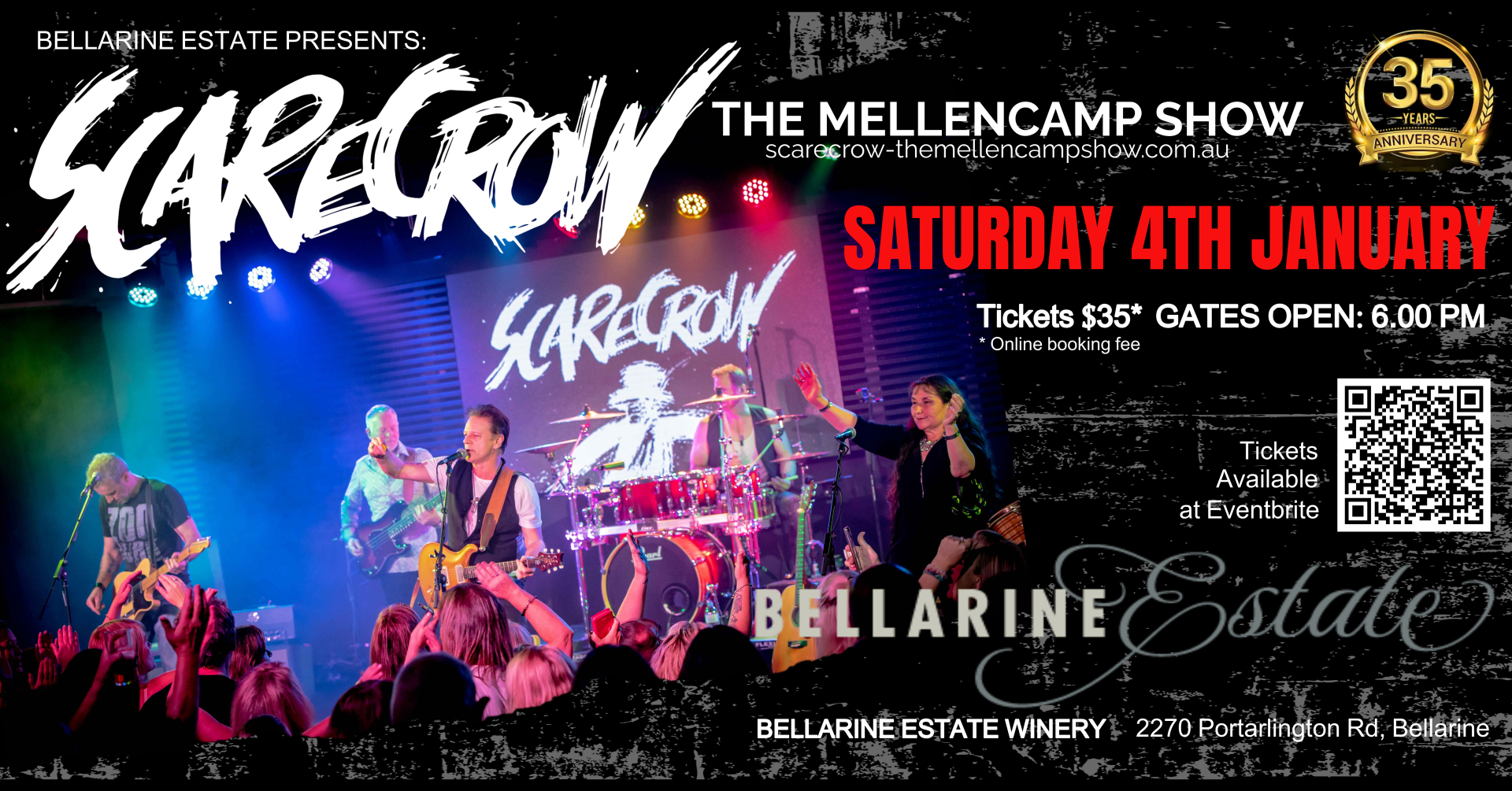 Bellarine Estate Winery – Saturday 4th January 2025 | Scarecrow